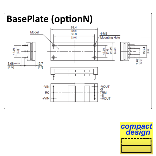 CHS200 200W-DC/DC-Converter for 48V-Systems | Printmodul | DC/DC ...