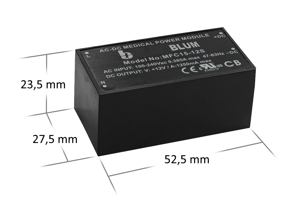 MZC20 AC/DC Medical Power Module 20W | Medical | AC/DC Power Supplies ...