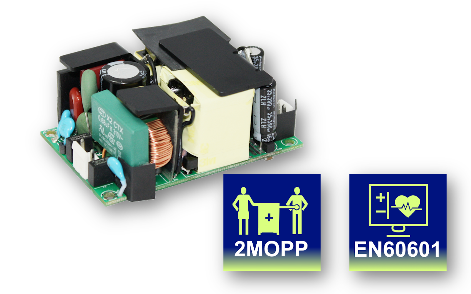 MQF120O AC/DC Medical Power Supply 120W | Open Frame | AC/DC Power ...